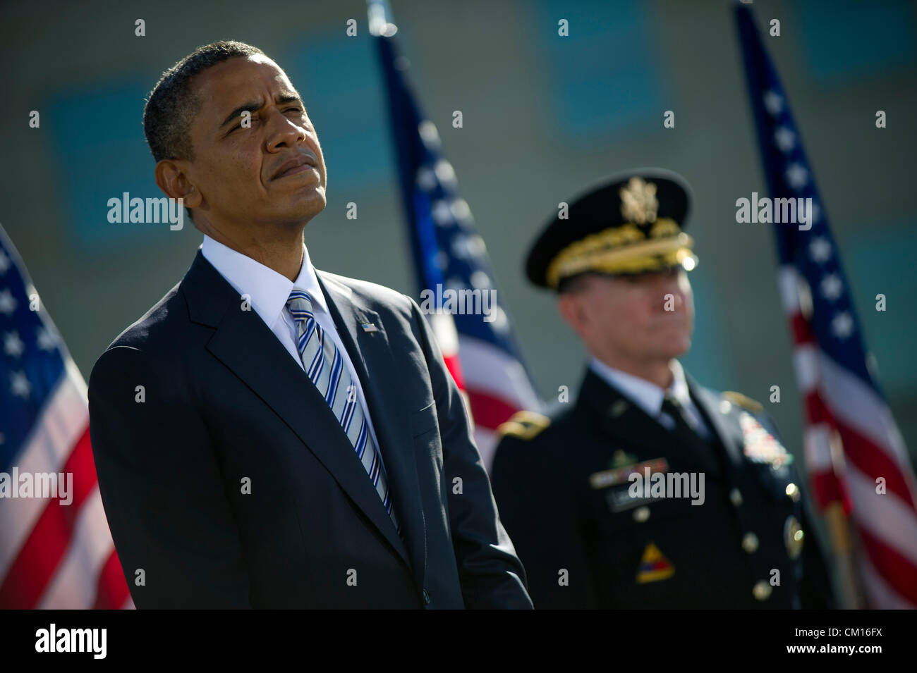 US President Barack Obama and Army General Martin Dempsey, Chairman of ...
