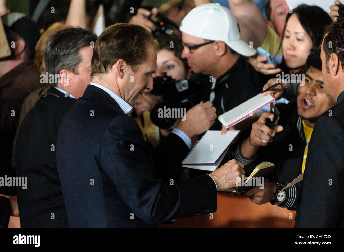 Sept. 11, 2012 - Toronto, Ontario, Canada - Actor RALPH FIENNES arrives ...