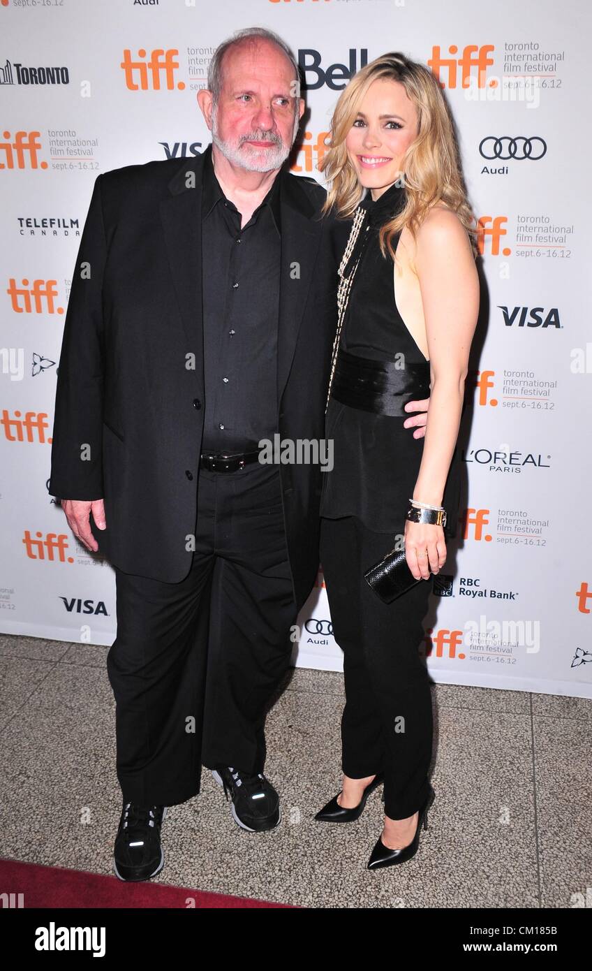 New York, USA. 11th September 2012. Brian De Palma, Rachel McAdams at ...