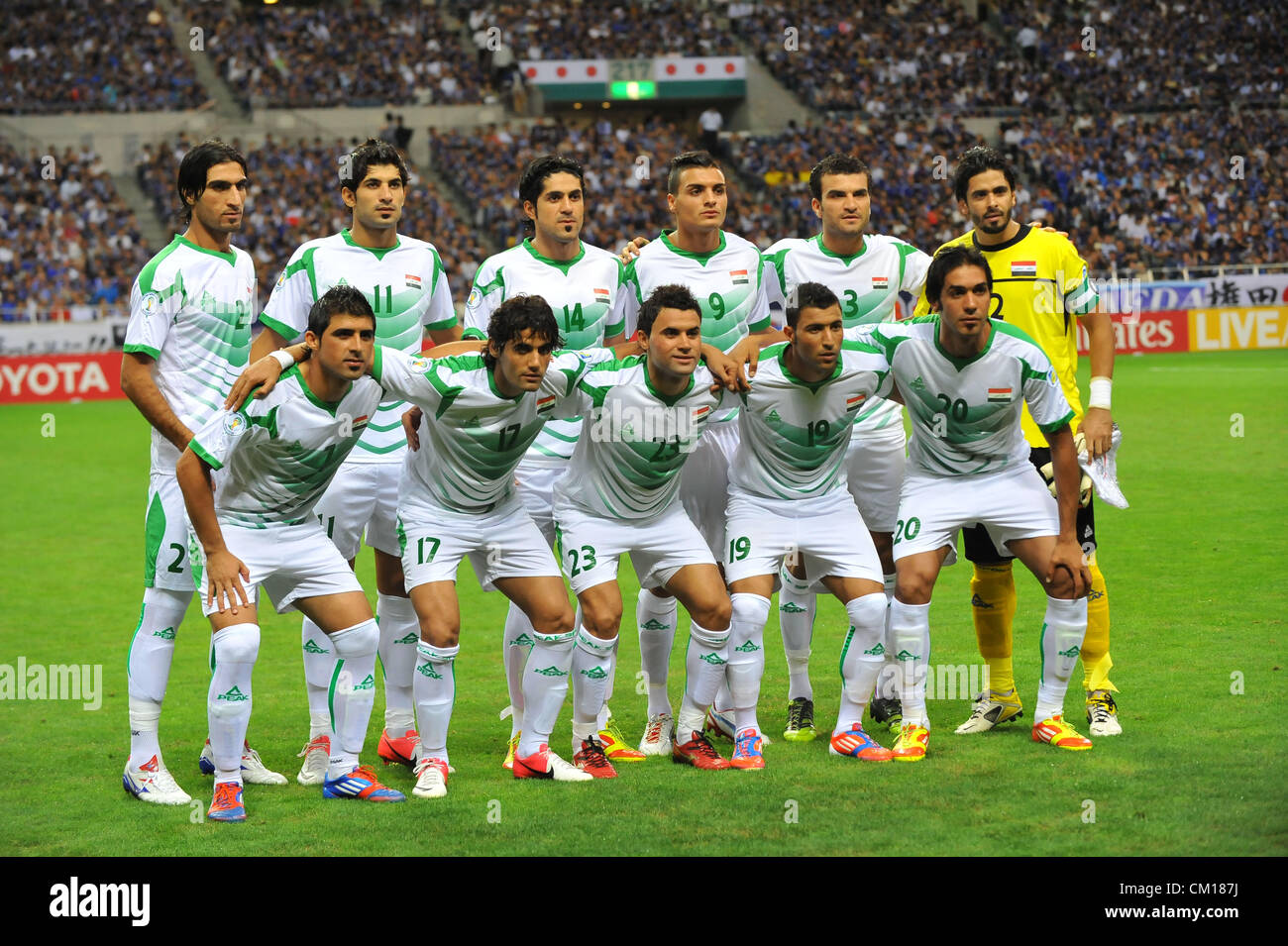 Saitama, Japan. Iraq team group line-up (IRQ), SEPTEMBER 11, 2012 ...
