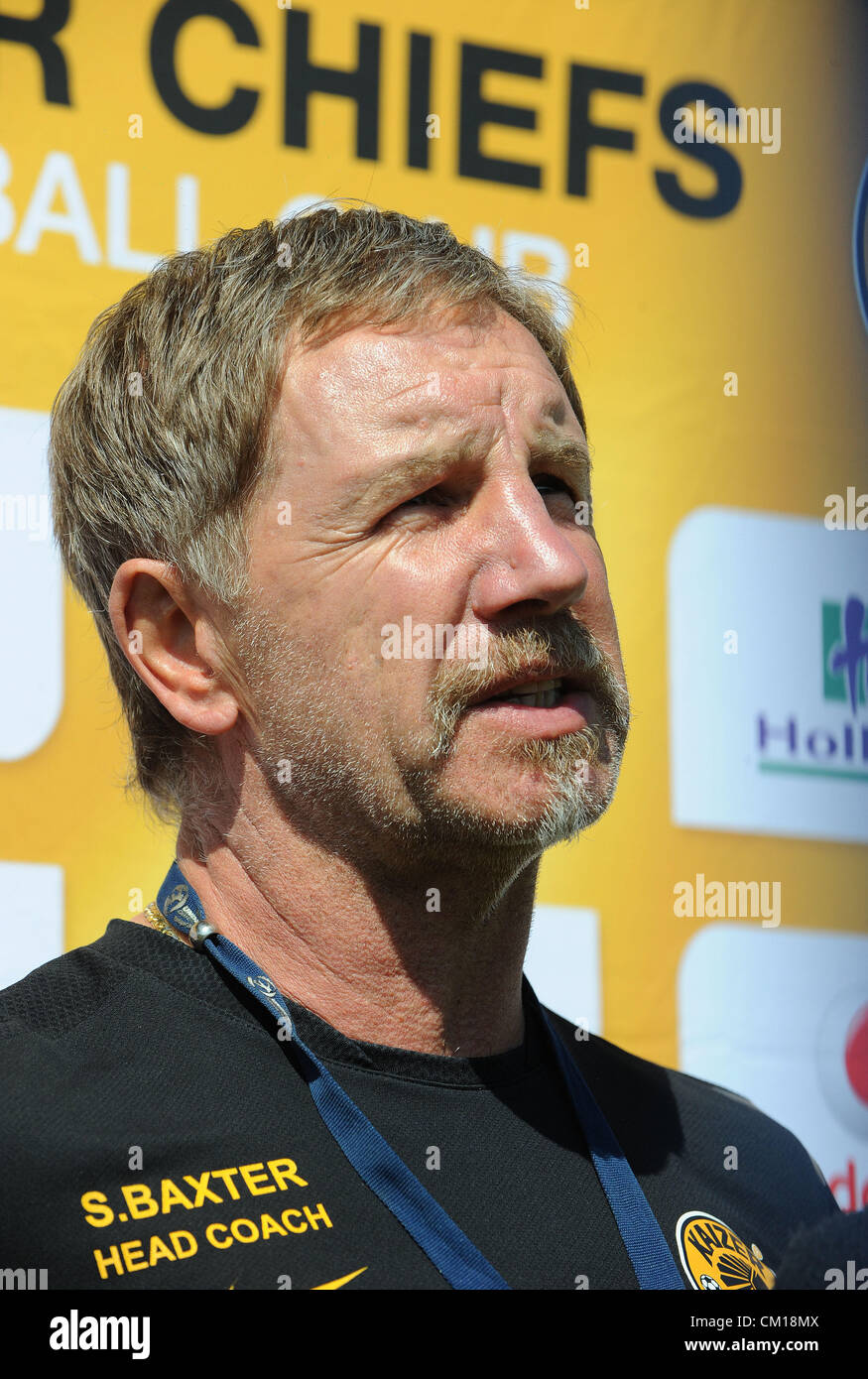 JOHANNESBURG, SOUTH AFRICA - SEPTEMBER 12, Stuart Baxter being ...