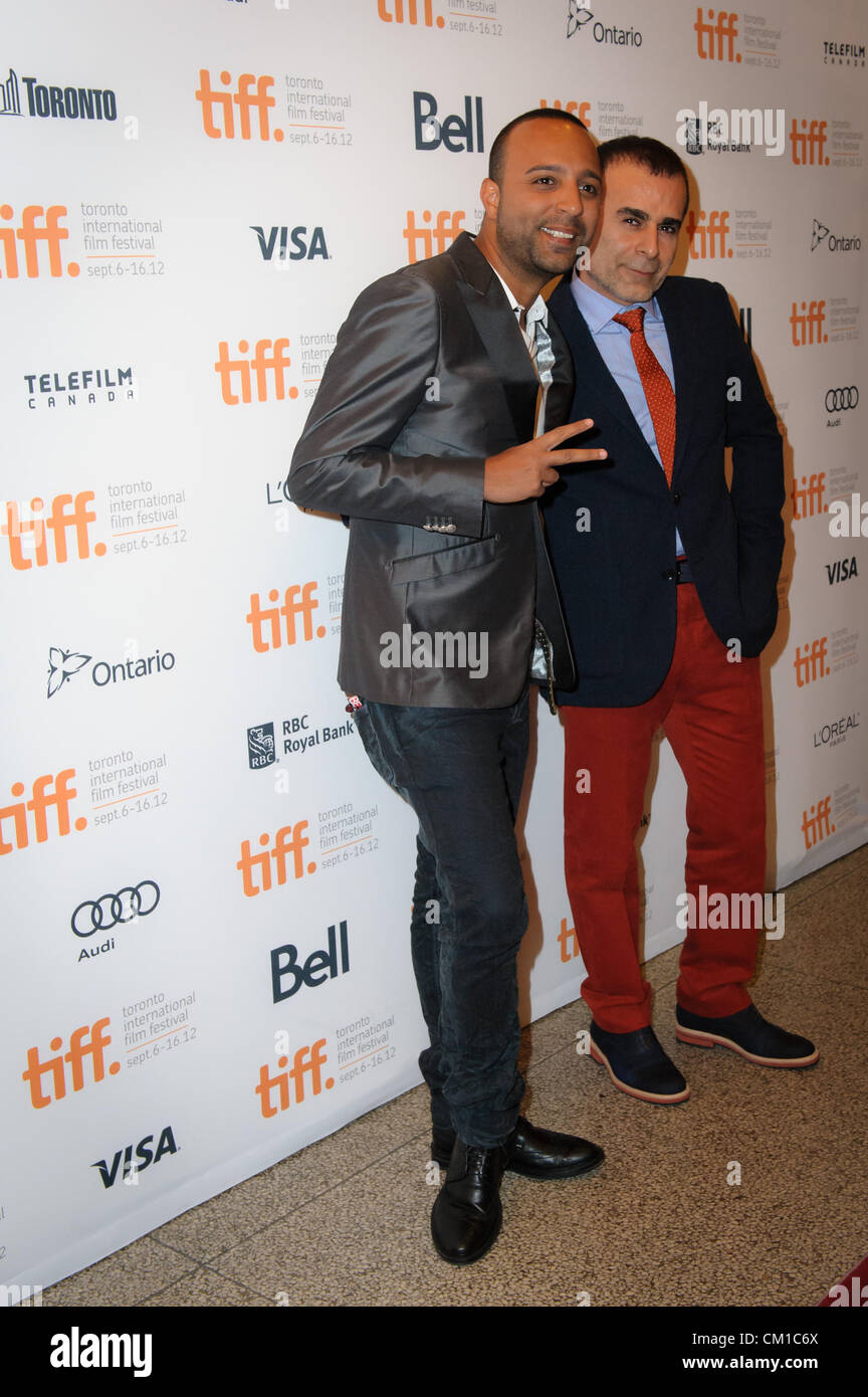 Sept. 12, 2012 - Toronto, Ontario, Canada - Actor ARASH LABAF (L) and ...