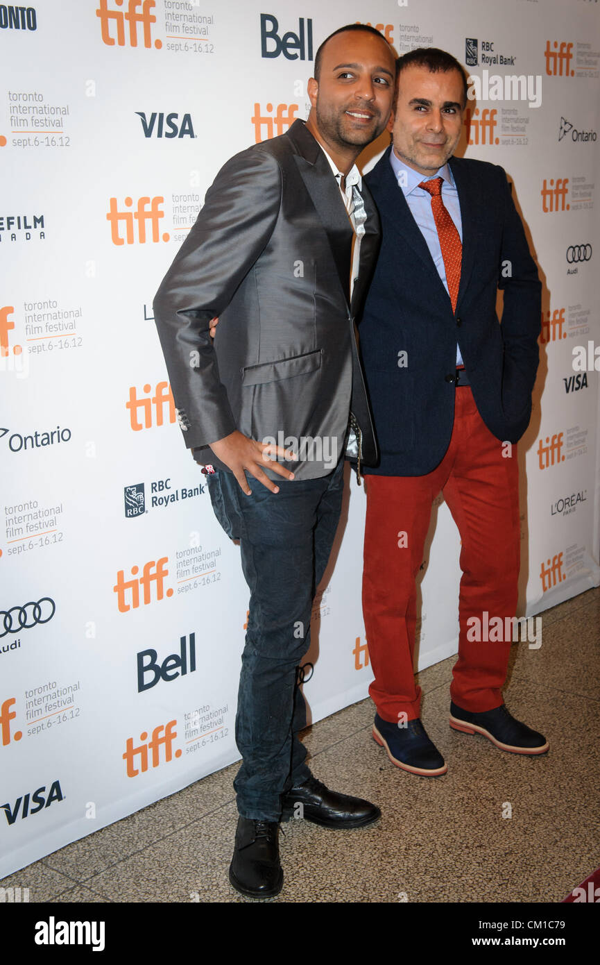 Sept. 12, 2012 - Toronto, Ontario, Canada - Actor ARASH LABAF (L) and ...