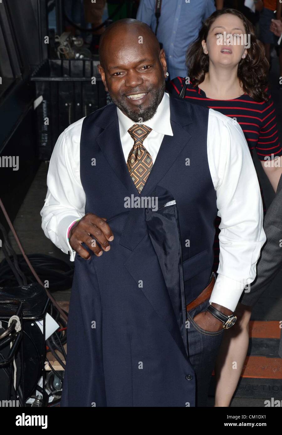 New York, USA. 13th September 2012. Emmitt Smith at talk show ...