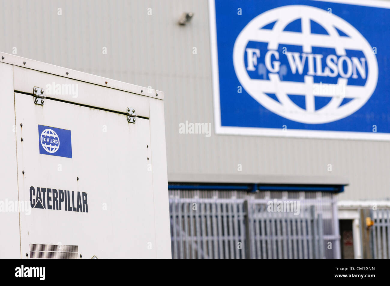 Northern Ireland. FILE PHOTO - Caterpillar factory in Newtownabbey ...