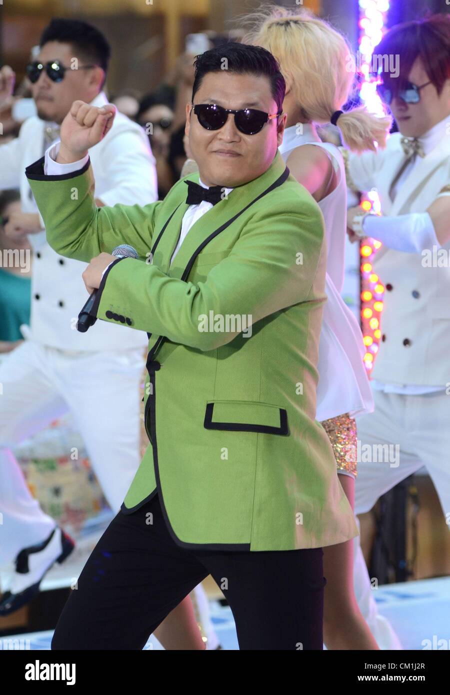 New York, USA. 14th September 2012. Psy on stage for NBC Today Show ...