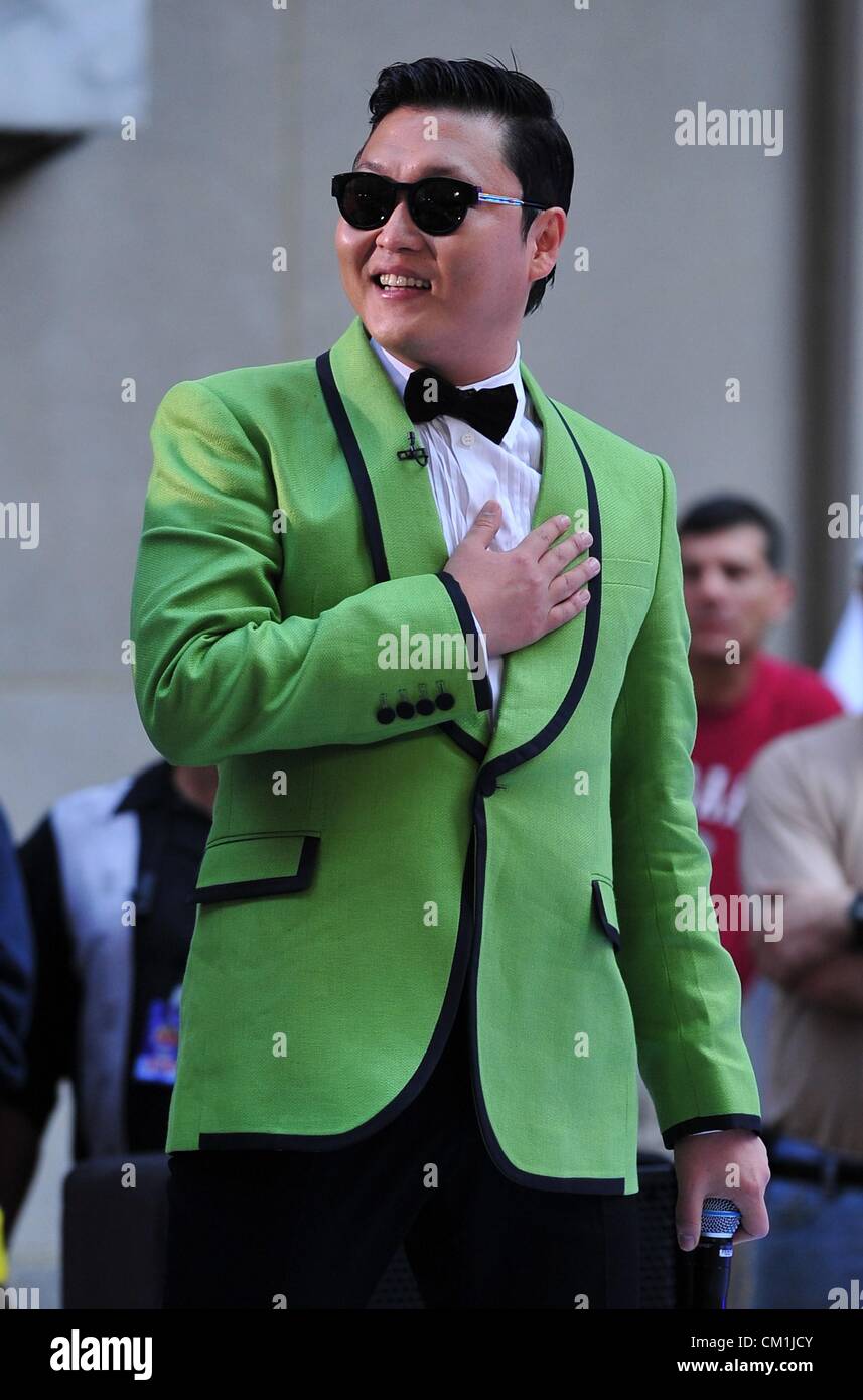 New York, USA. 14th September 2012. Psy at talk show appearance for NBC ...
