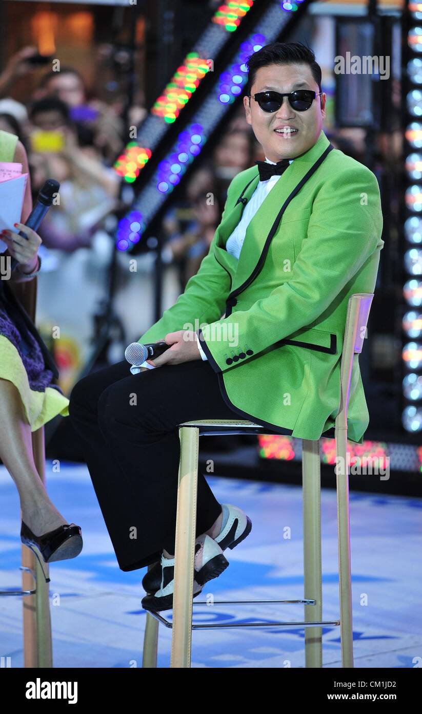 New York, USA. 14th September 2012. Psy at talk show appearance for NBC ...