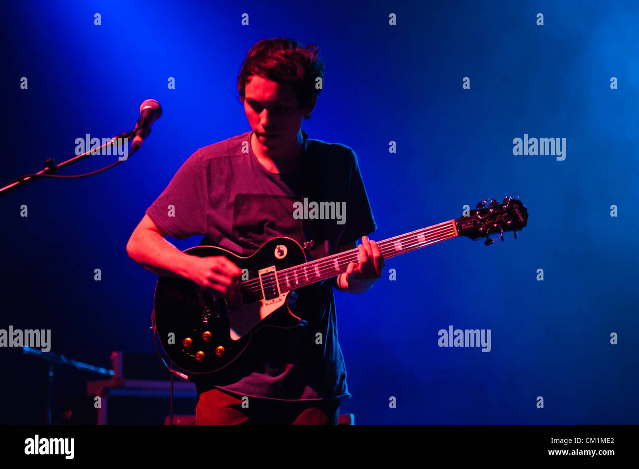 London, Uk - 14 September 2012: Igor Haefeli (guitar) of the band ...