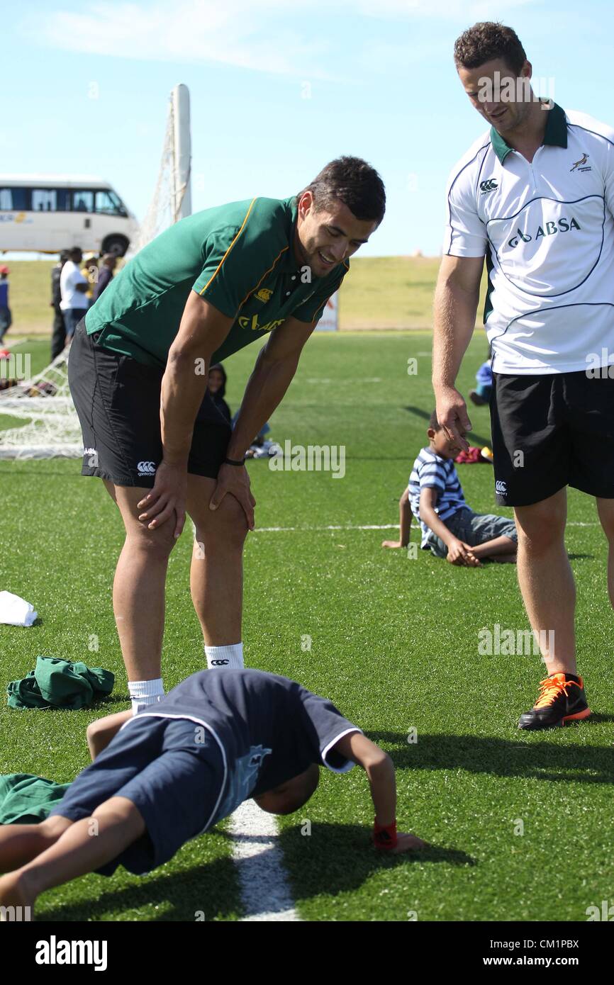 GANSBAAI, SOUTH AFRICA - SEPTEMBER 15, Chris Dry and Marius Delport ...
