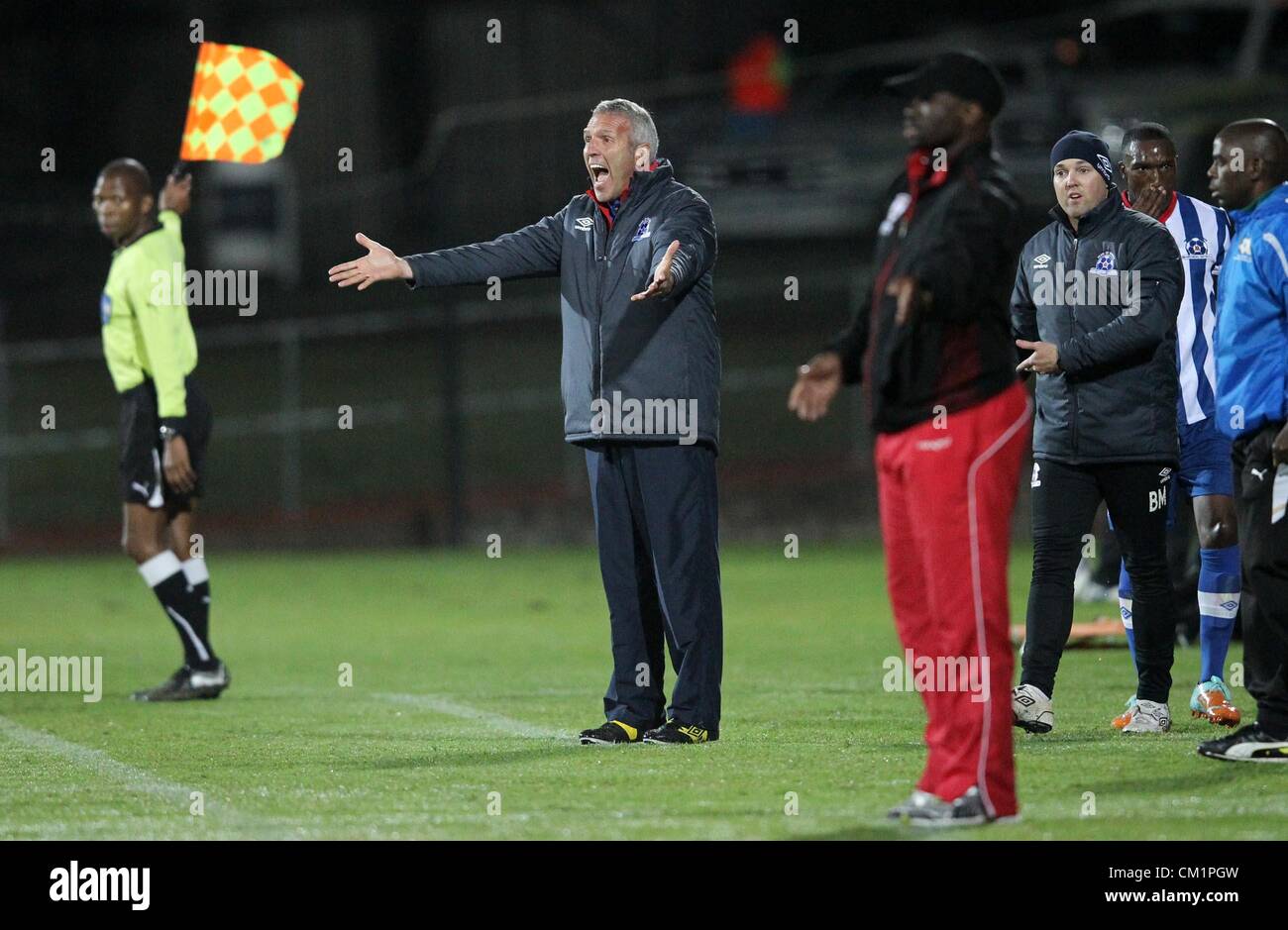 DURBAN, SOUTH AFRICA - SEPTEMBER 14,Ernst Middendorp during the Absa ...