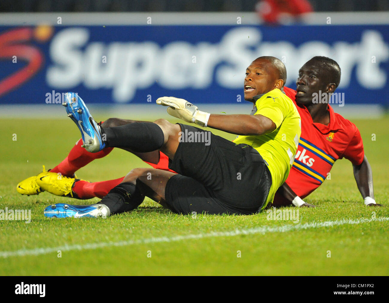 DOBSONVILLE, SOUTH AFRICA - SEPTEMBER 14, Mame Niang of Tuks thwarted ...