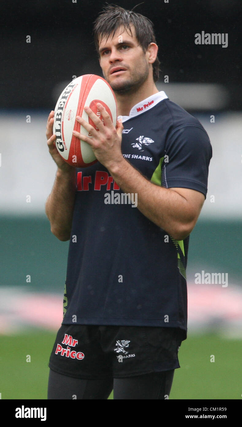 DURBAN, SOUTH AFRICA - SEPTEMBER 14, Louis Ludik during The Sharks ...