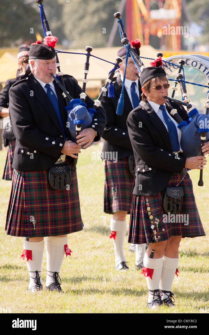 15.09.2012 - The Midland Game Fair at Weston Park Shropshire. Bagpipe ...