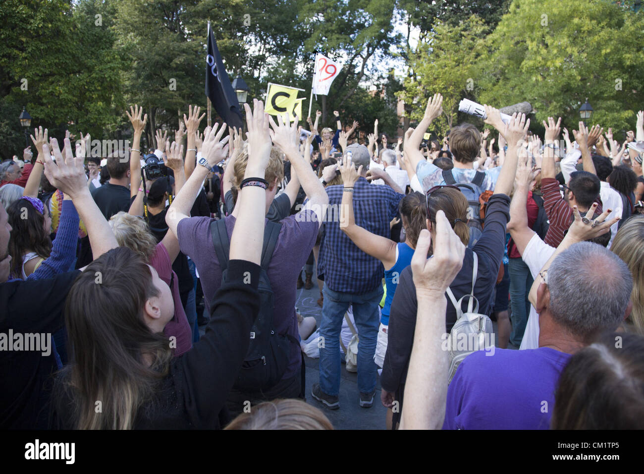 On the one year anniversary of the Occupy Movement OWS in New York CIty ...