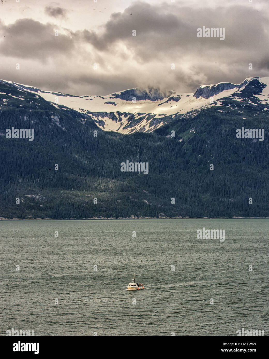 July 4, 2012 - Haines, Alaska, US - A commercial fishing vessel in the ...