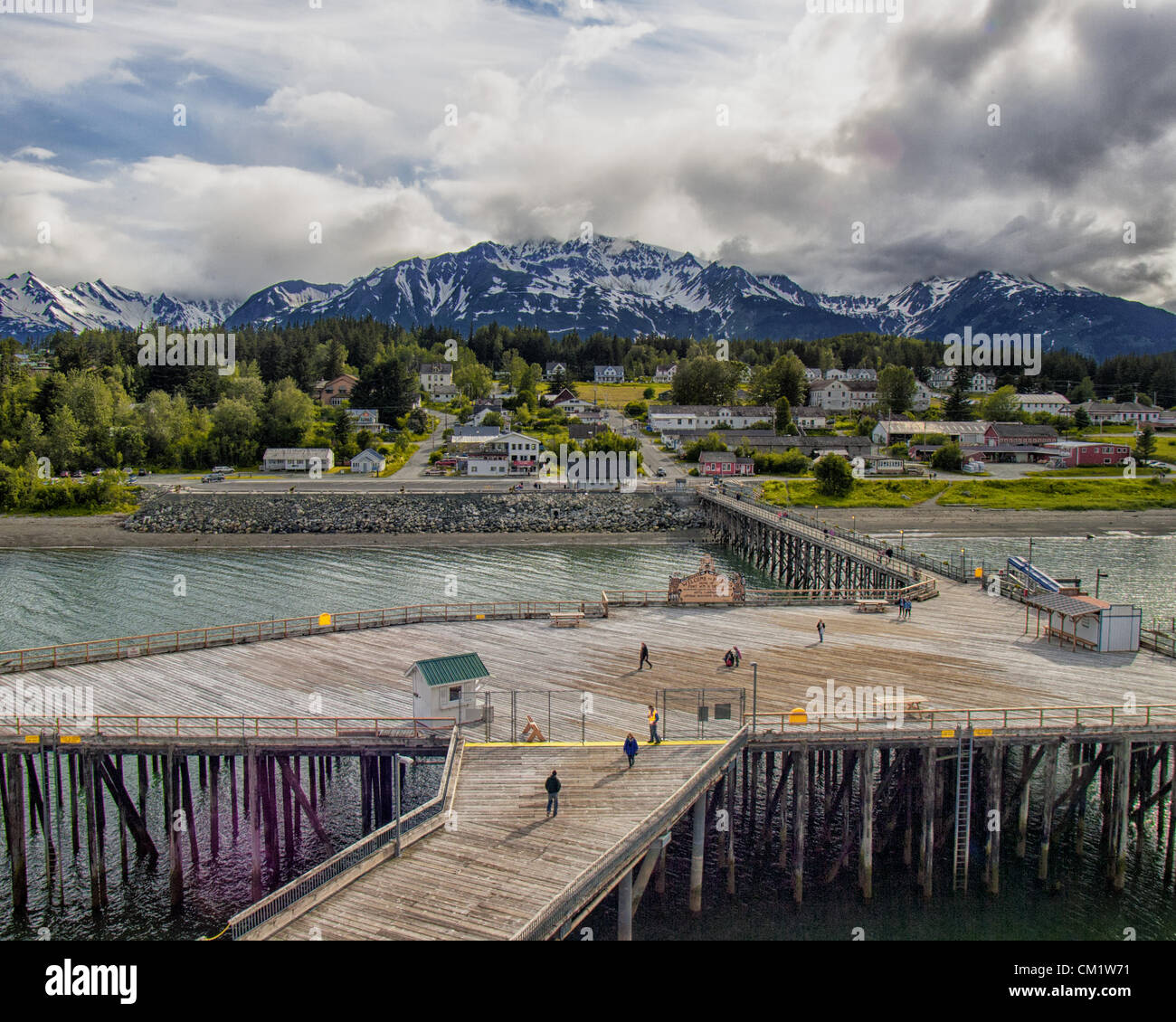 July 4, 2012 - Haines, Alaska, US - The cruise ship dock in Portage ...