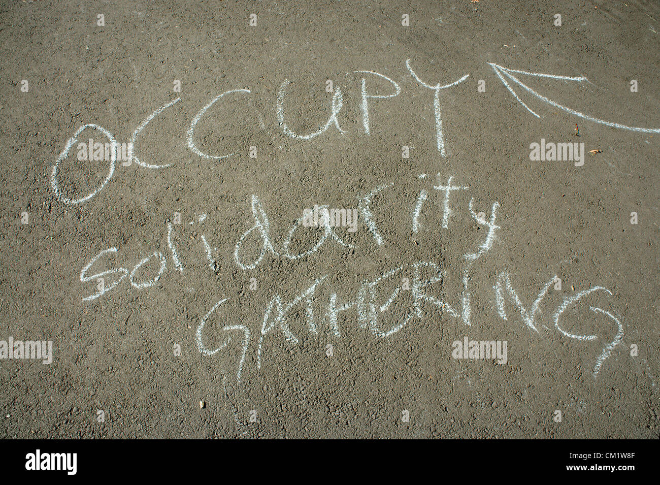 Sidewalk chalk protest hi-res stock photography and images - Alamy