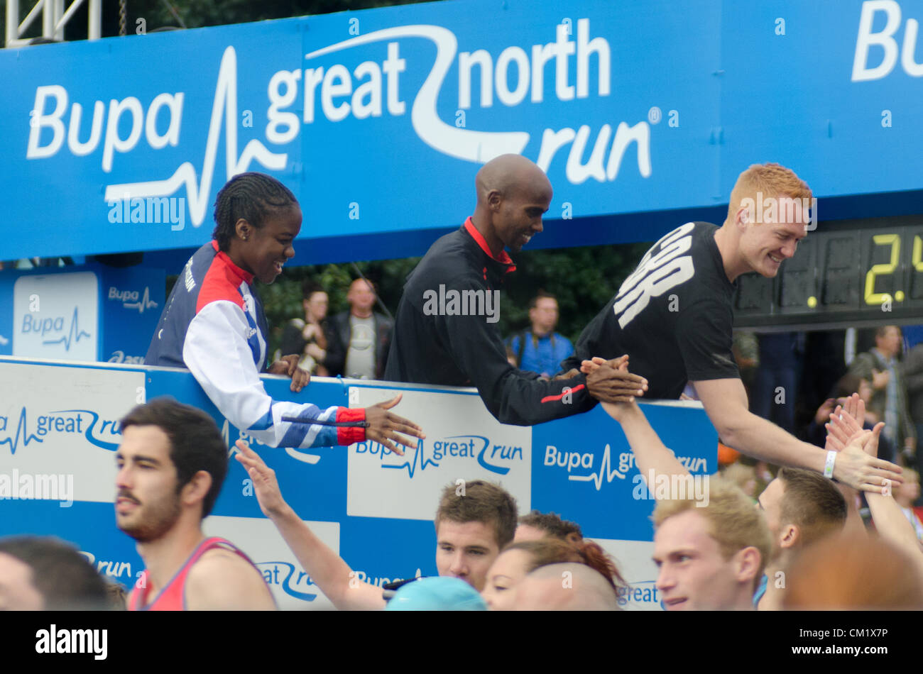 Newcastle, UK. Sunday, September 16th, 2012. Olympic Gold Medal Winners ...