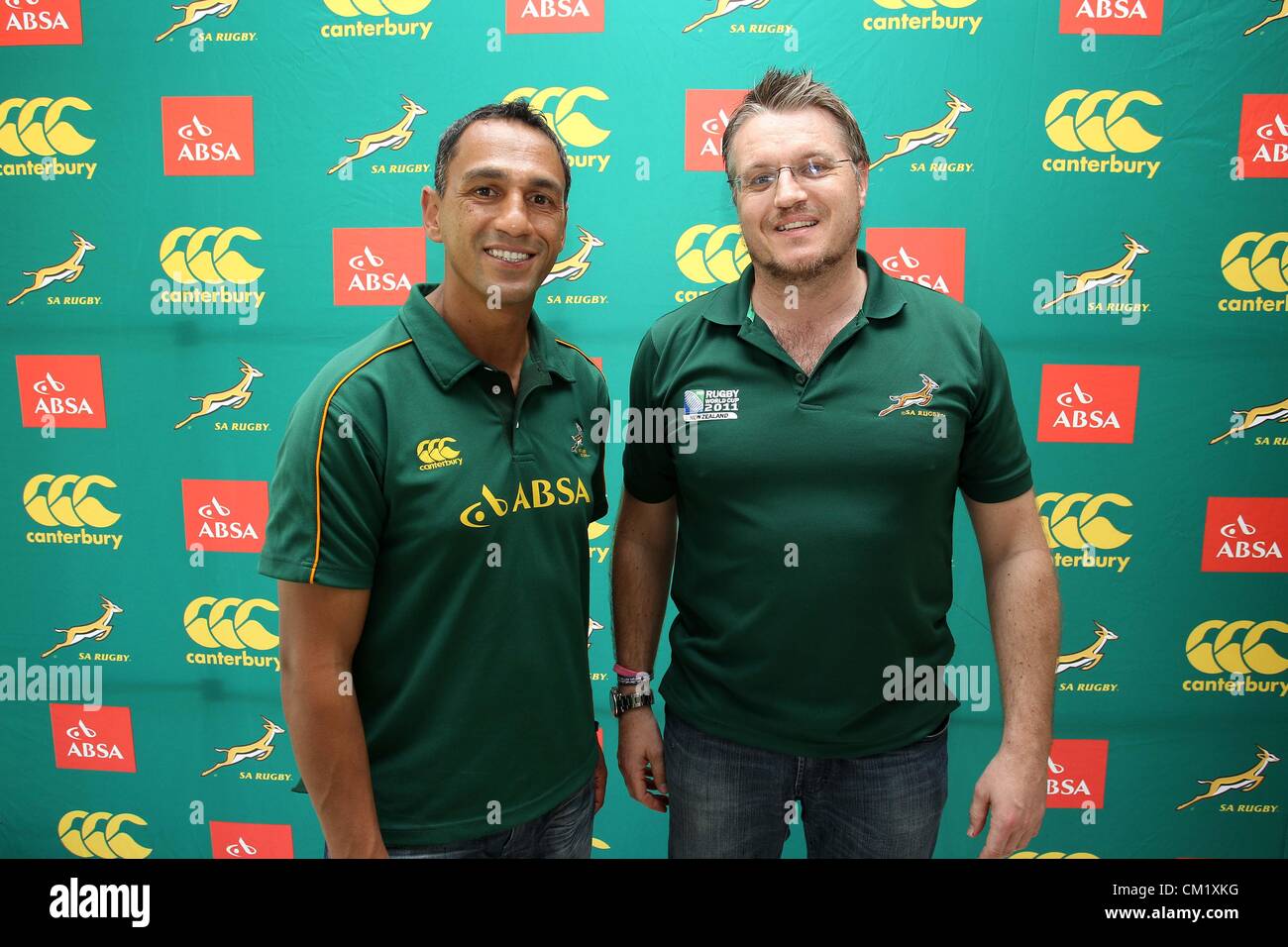 GANSBAAI, SOUTH AFRICA - SEPTEMBER 15, Paul Treu and Simon Turner ...