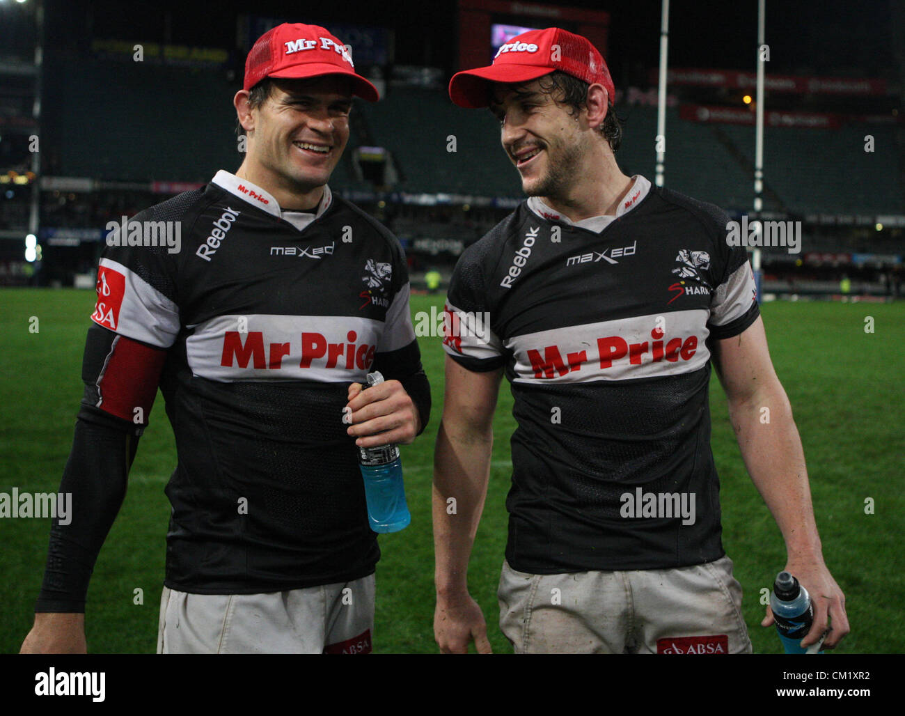 DURBAN, SOUTH AFRICA - SEPTEMBER 15, Louis Ludik with Keegan Daniel ...