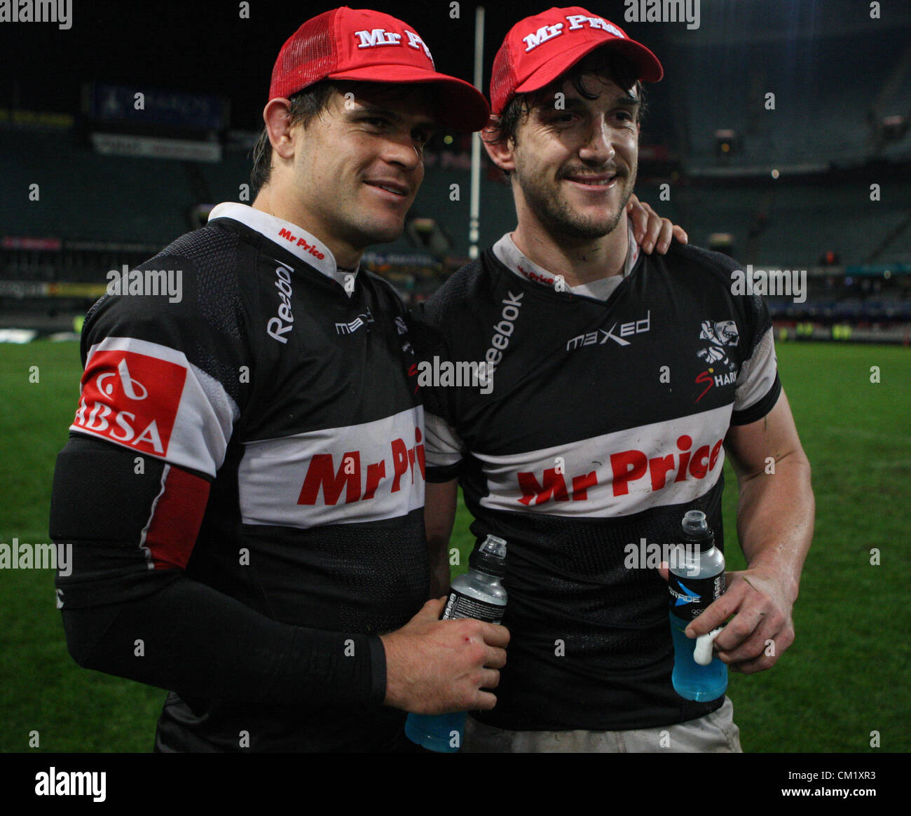 DURBAN, SOUTH AFRICA - SEPTEMBER 15, Louis Ludik with Keegan Daniel ...