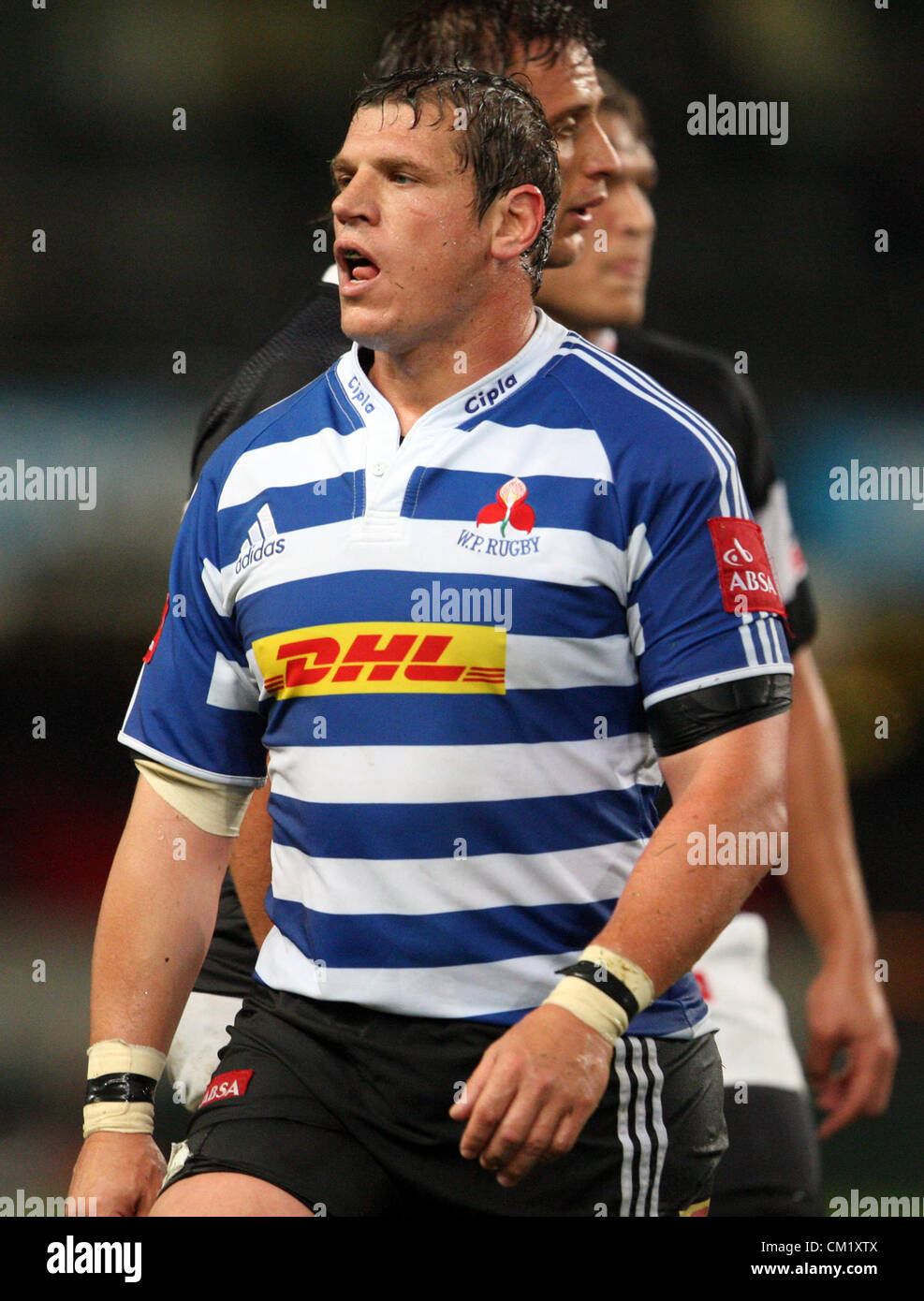 DURBAN, SOUTH AFRICA - SEPTEMBER 15, Deon Carstens during the Absa Currie Cup match between The ...