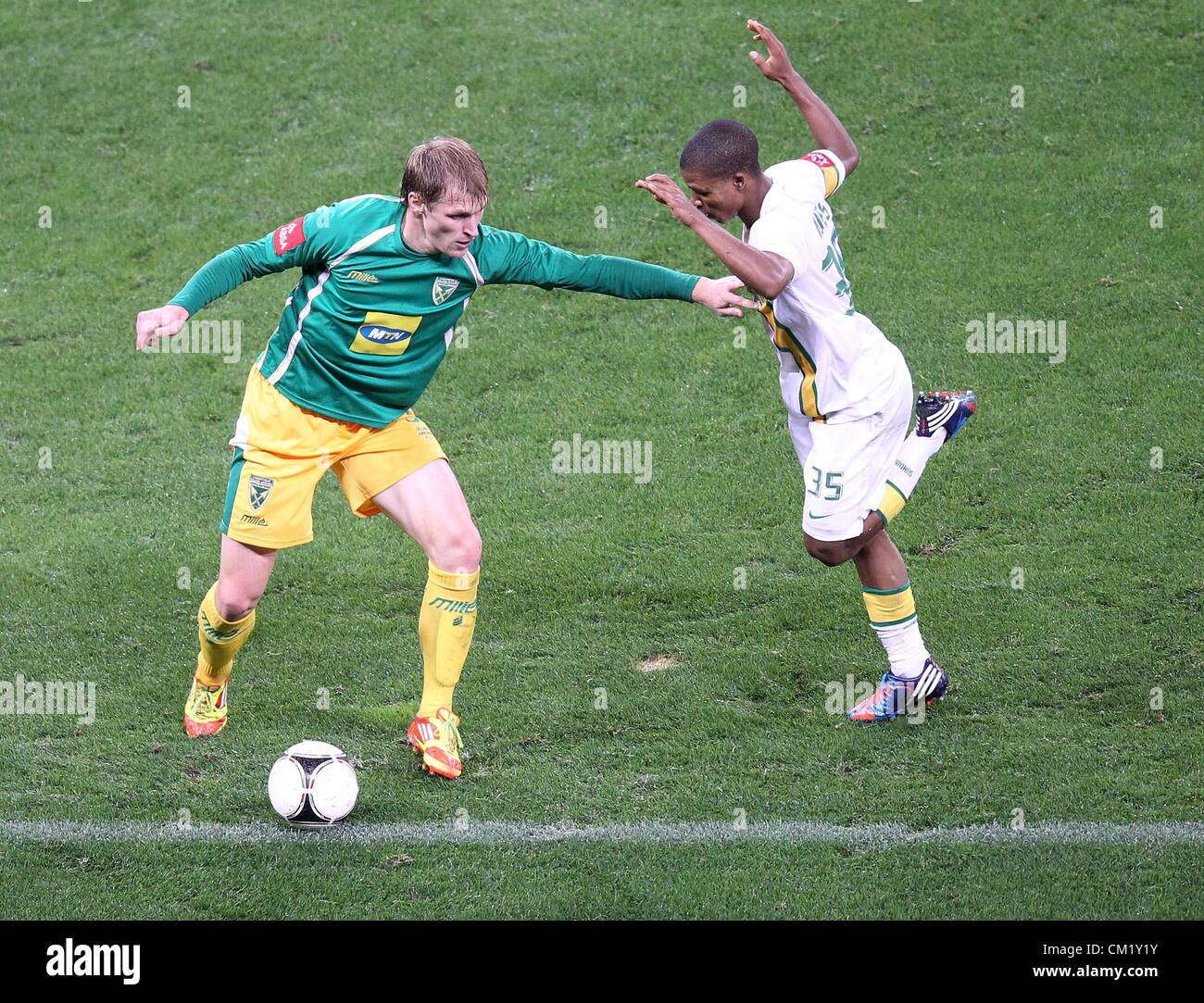 DURBAN, SOUTH AFRICA - SEPTEMBER 15,Ritus Krjaukli scolds off Samuel ...