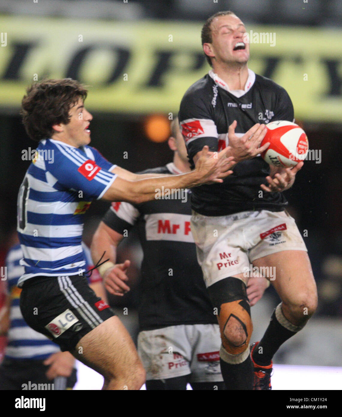 DURBAN, SOUTH AFRICA - SEPTEMBER 15, Meyer Bosman out jumps Demetri ...