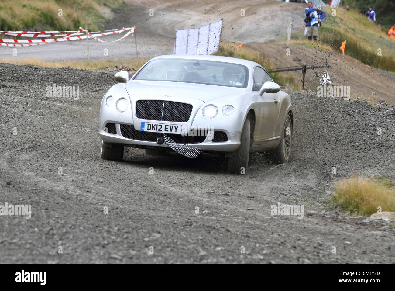 BBC filming a Bentley Continental GT for Top Gear during a break ...