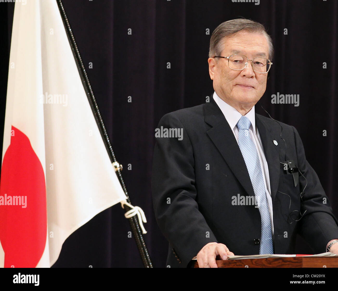 Sept. 17, 2012 - Tokyo, Japan - Japan's Minister of Defense SATOSHI ...
