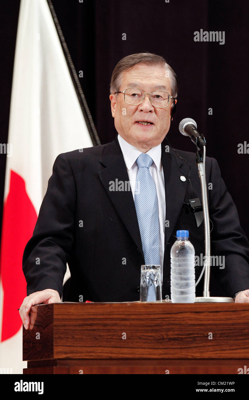 September 17, 2012, Tokyo, Japan - Japanese Defense Minister Satoshi ...