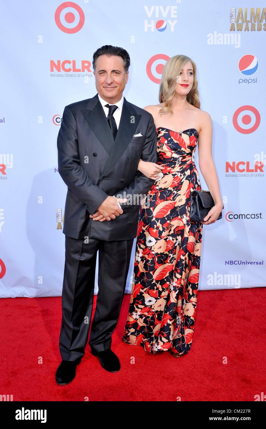 USA. Andy Garcia, daughter at arrivals for NCLR 2012 ALMA Awards ...