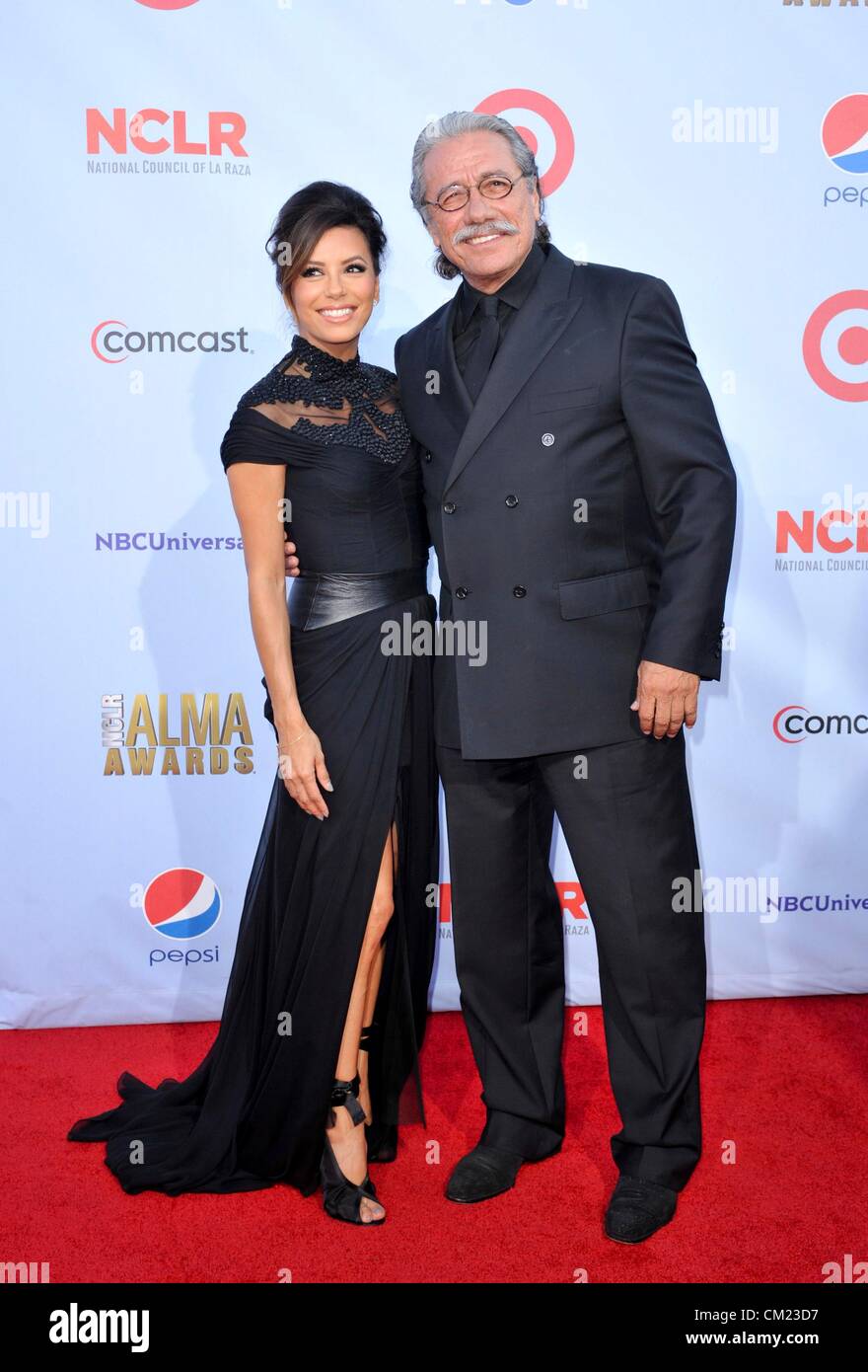 Eva Longoria, Edward James Olmos at arrivals for NCLR 2012 ALMA Awards ...