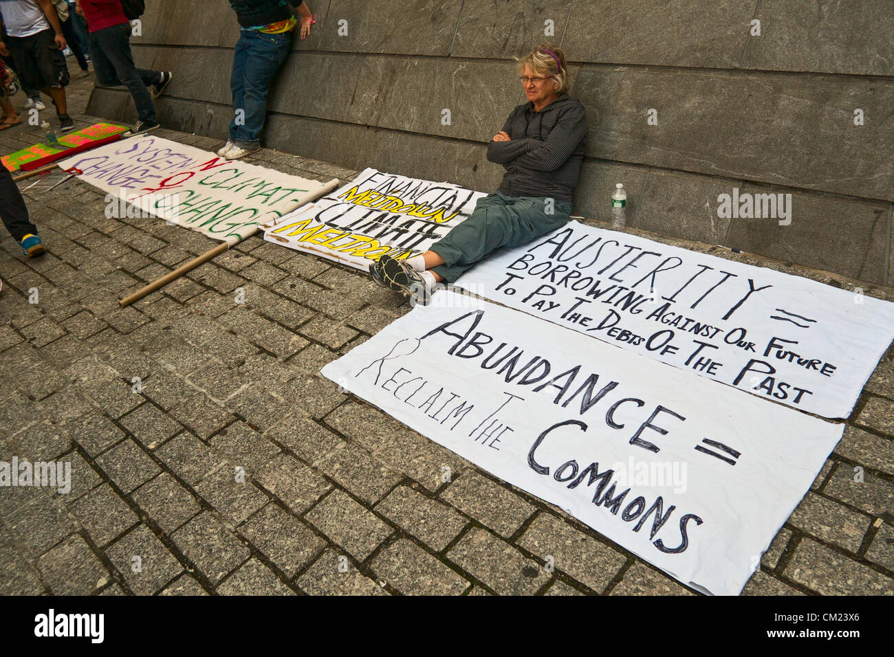 New York, NY, September 17, 2012. On first anniversary of Occupy Wall ...