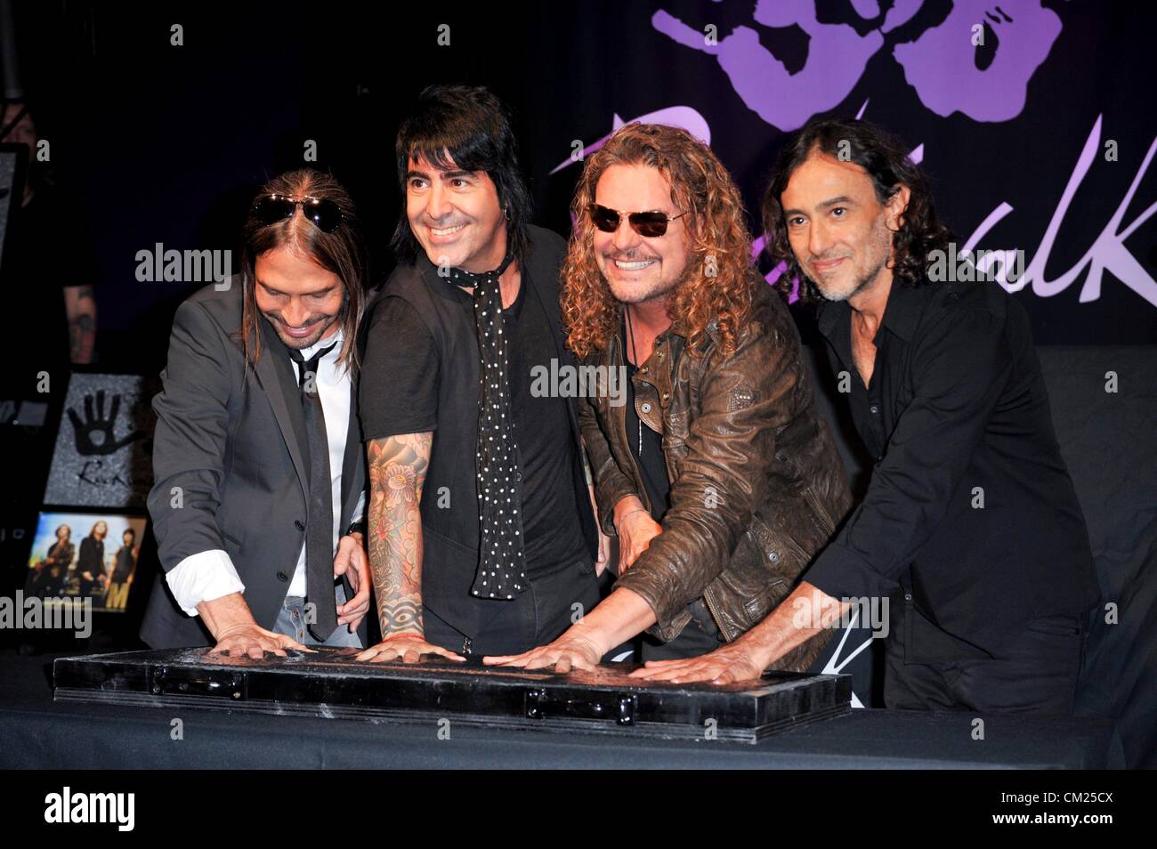 Mana at the induction ceremony for Latin Group Mana Inducted into ...