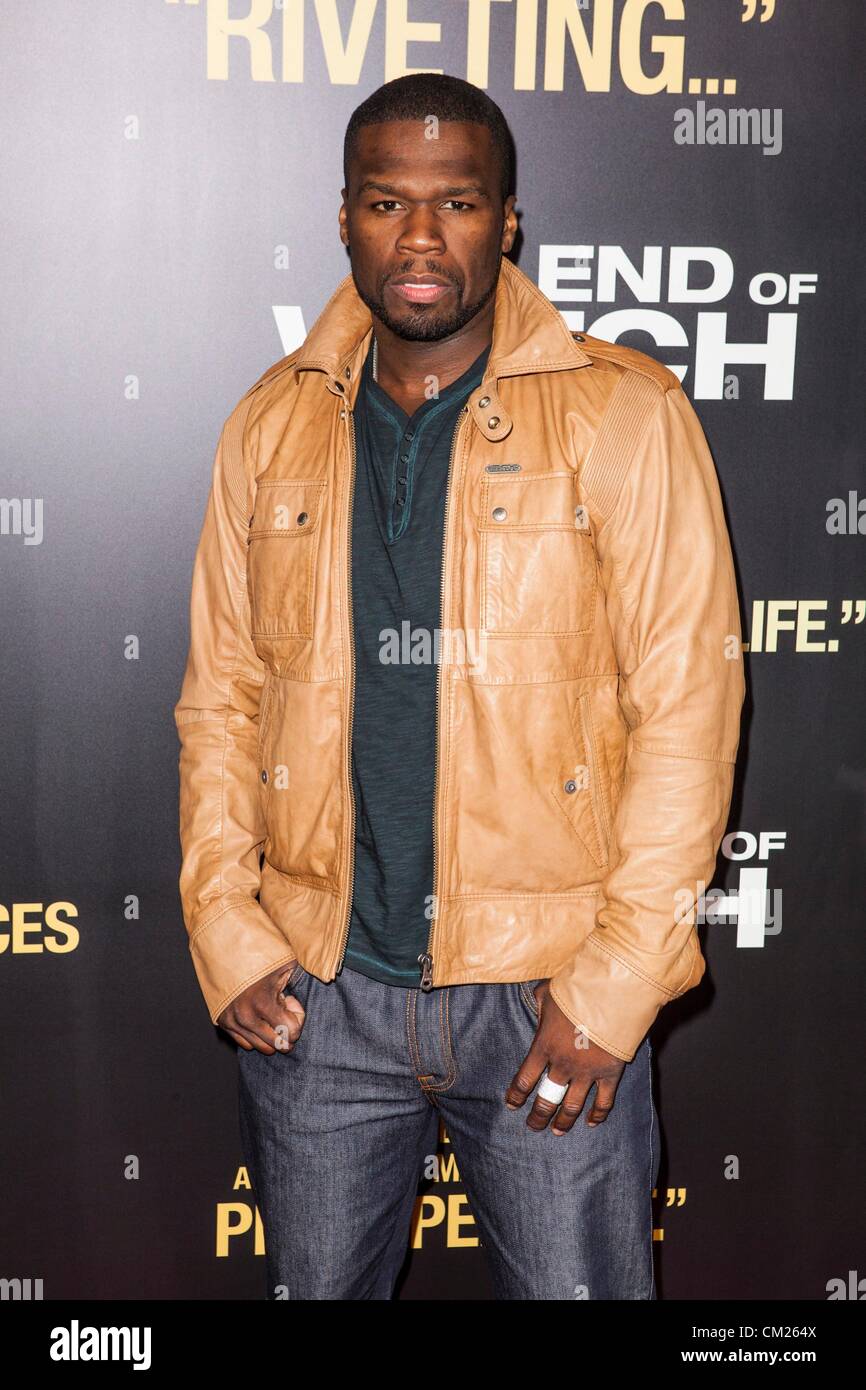 50 Cent at arrivals for END OF WATCH Premiere, Regal Cinemas L.A. Live ...