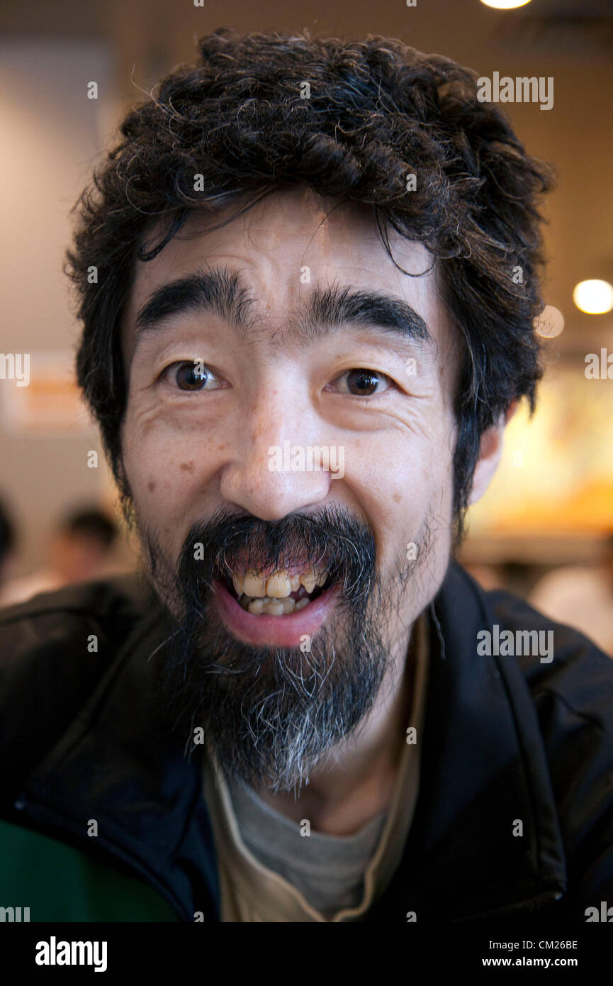 September 18, 2012 Tokyo, Japan - Japanese traveler Hiroshi Nohara ...