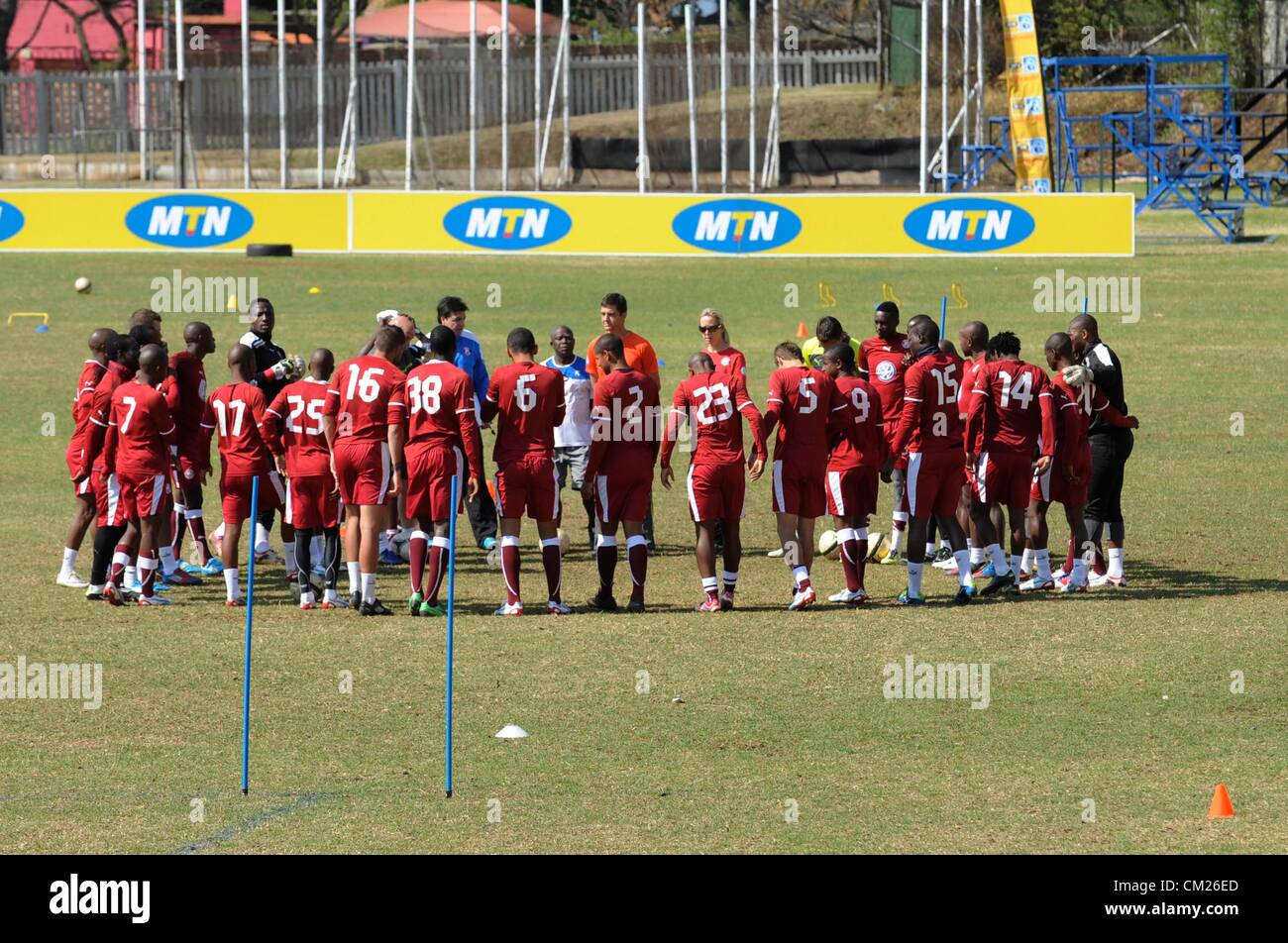 GERMISTON, SOUTH AFRICA - SEPTEMBER 18, Moroka Swallows during the ...