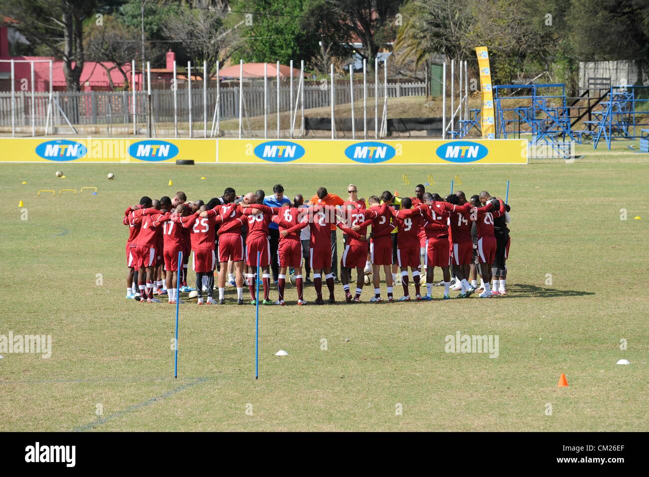 GERMISTON, SOUTH AFRICA - SEPTEMBER 18, Moroka Swallows during the ...