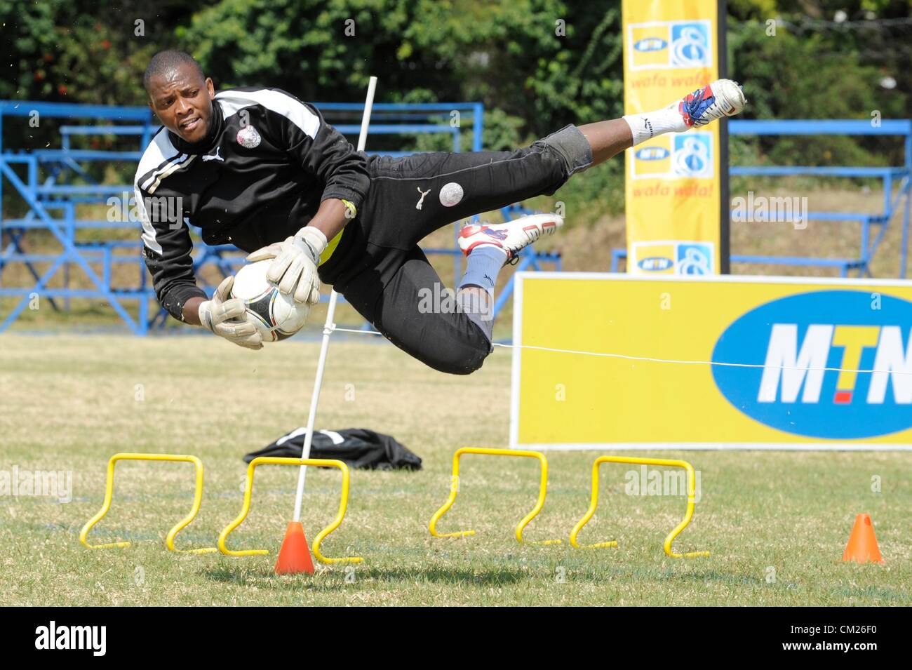 GERMISTON, SOUTH AFRICA - SEPTEMBER 18, Aubrey Mathibe during the ...