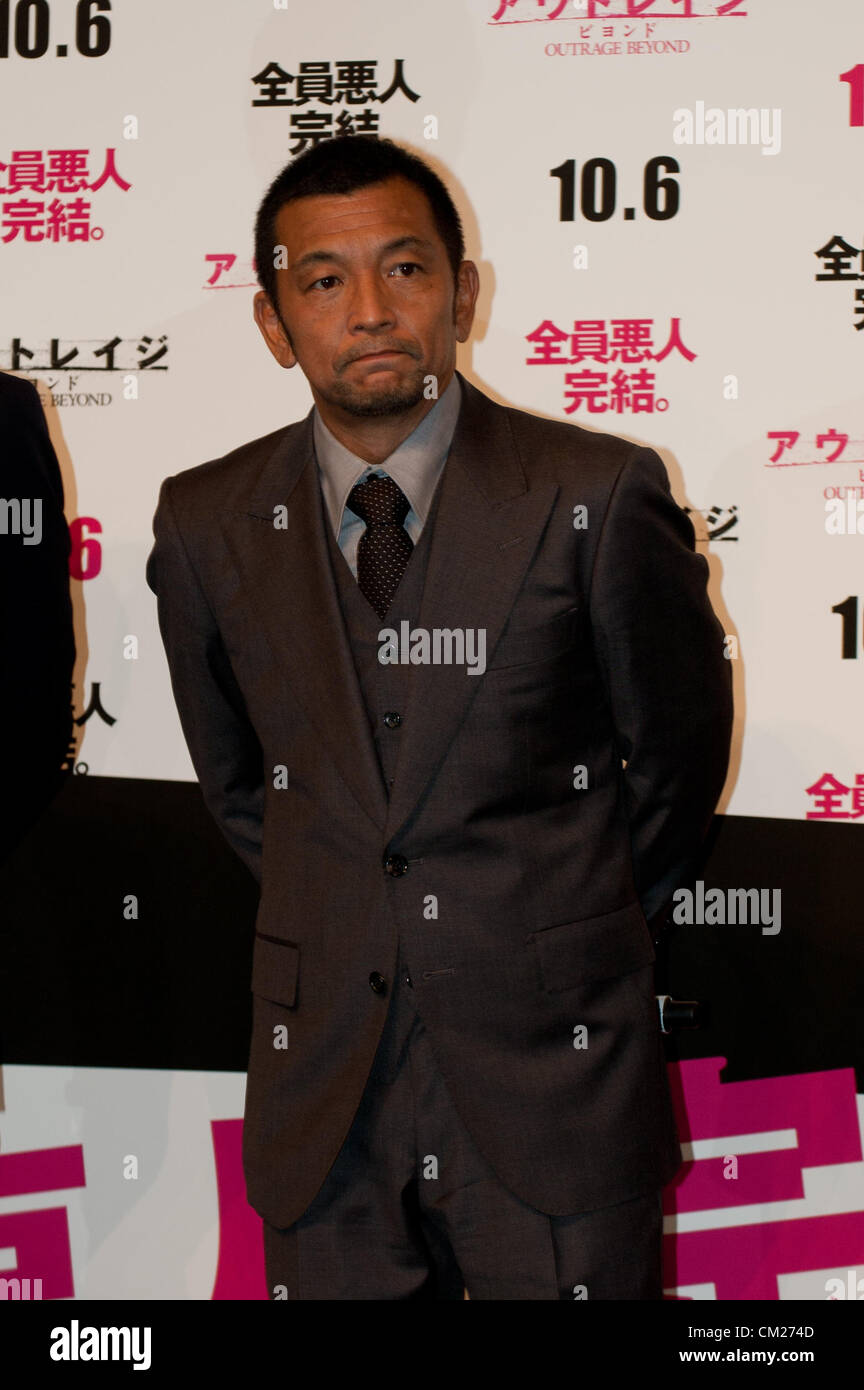 September 18, 2012 : Tokyo, Japan – Hideo Nakano appears at the Japan ...