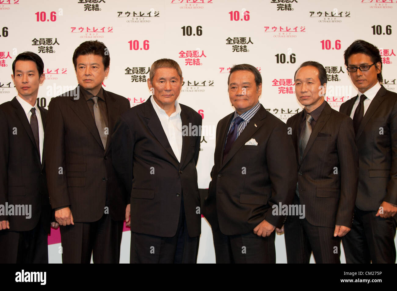 September 18, 2012 : Tokyo, Japan – Japanese actors appear at the Japan ...