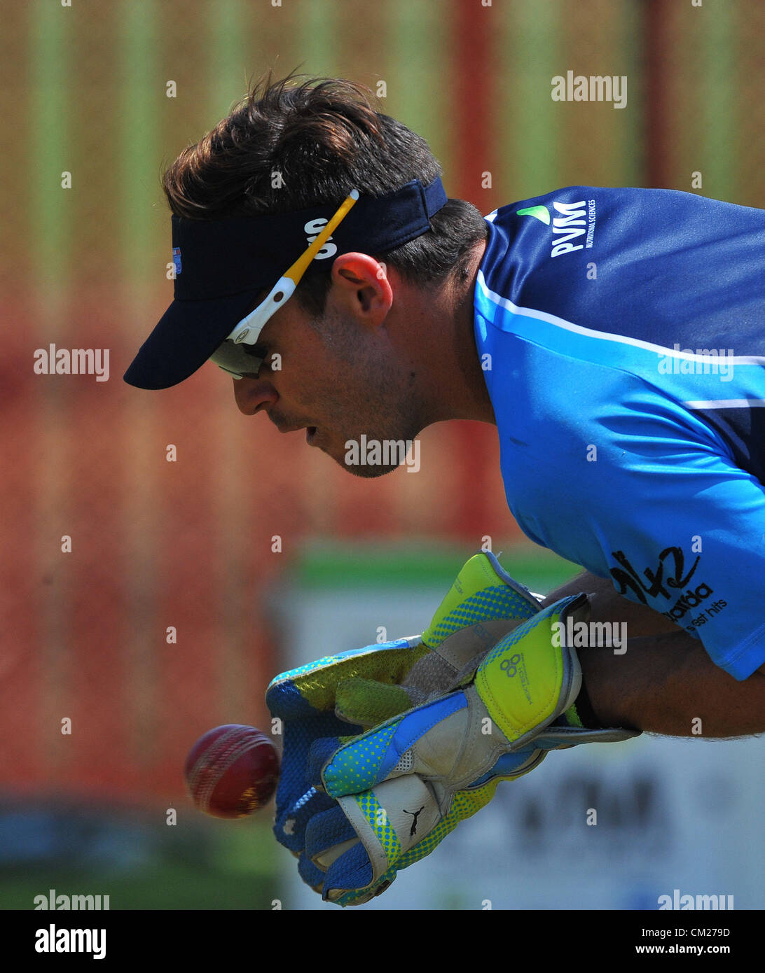 PRETORIA, SOUTH AFRICA - SEPTEMBER 18, Heino Kuhn with the gloves ...