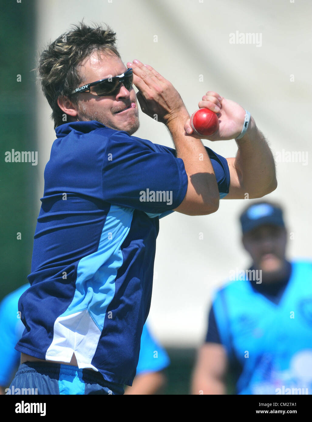 PRETORIA, SOUTH AFRICA - SEPTEMBER 18, Paul Harris bowls during the ...