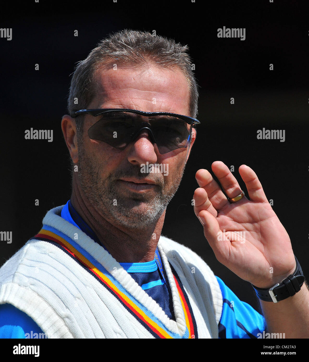 PRETORIA, SOUTH AFRICA - SEPTEMBER 18, Coach Matthew Maynard during the ...