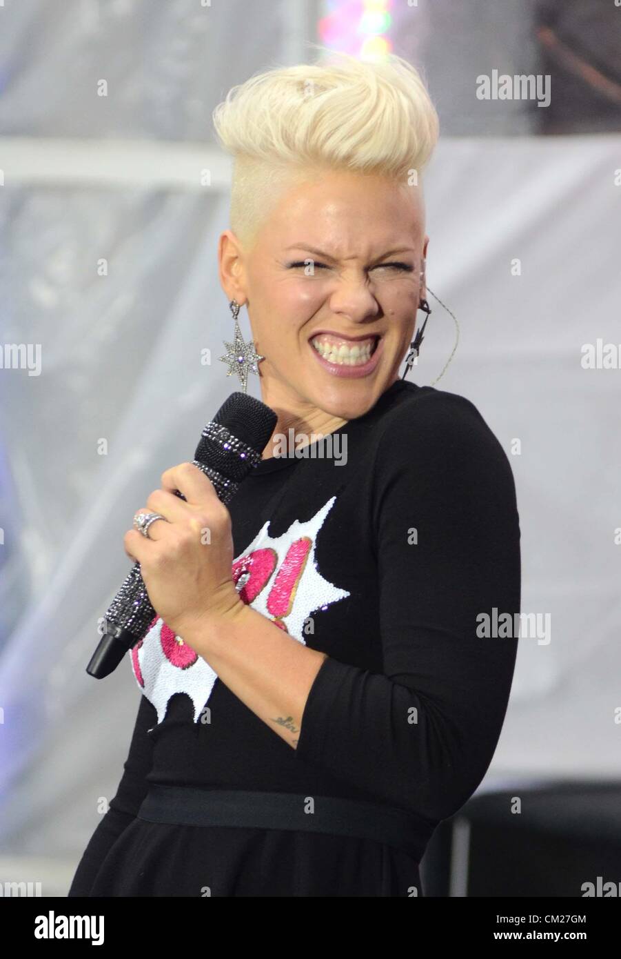 Pink on stage for NBC Today Show Concert with PINK, Rockefeller Plaza ...