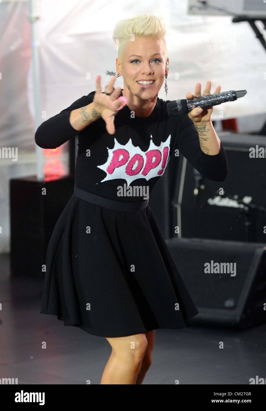 Pink on stage for NBC Today Show Concert with PINK, Rockefeller Plaza ...