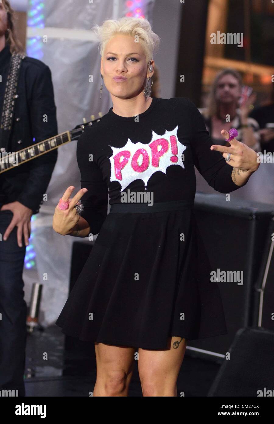 Pink on stage for NBC Today Show Concert with PINK, Rockefeller Plaza ...