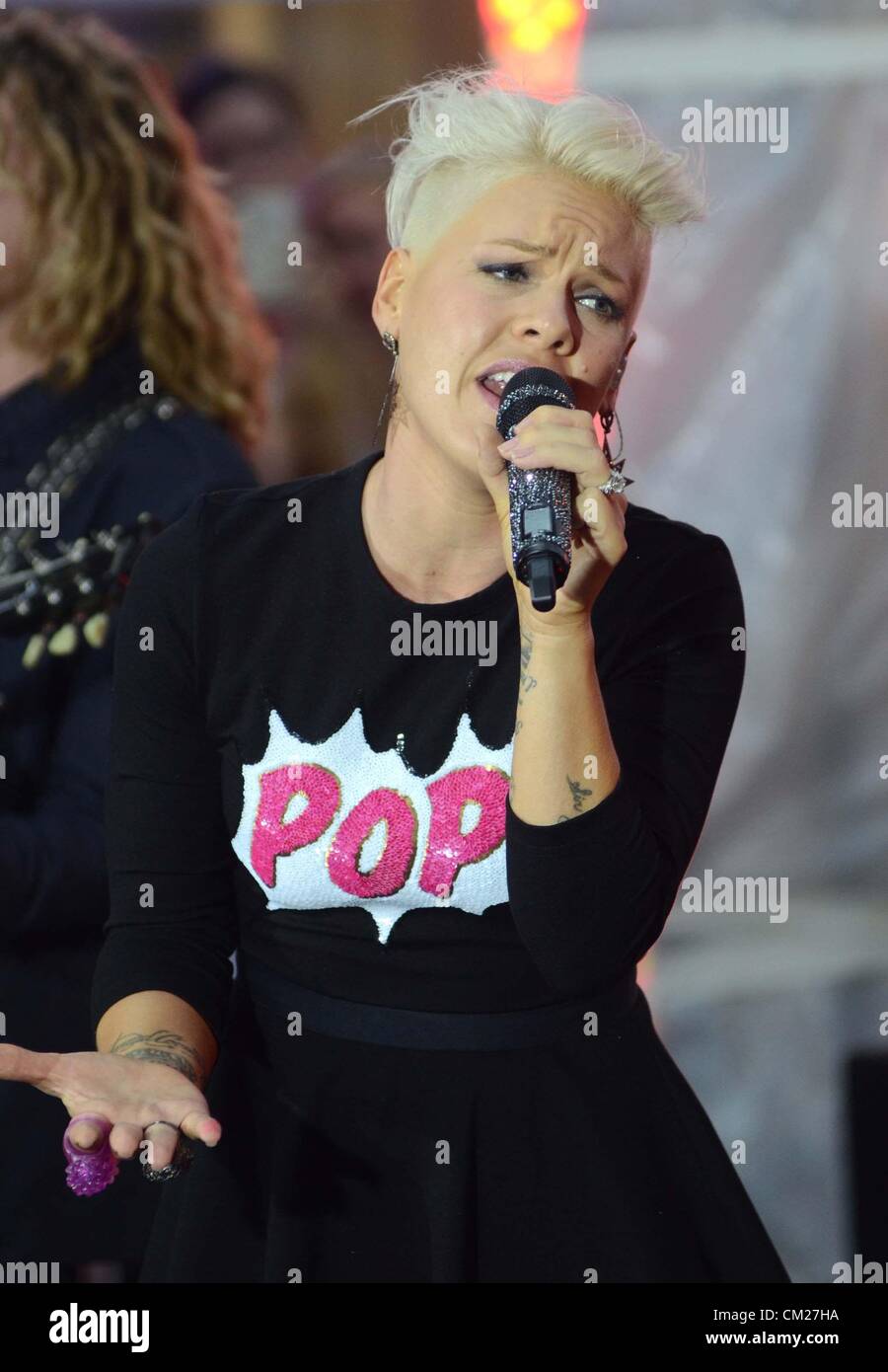 Pink on stage for NBC Today Show Concert with PINK, Rockefeller Plaza ...